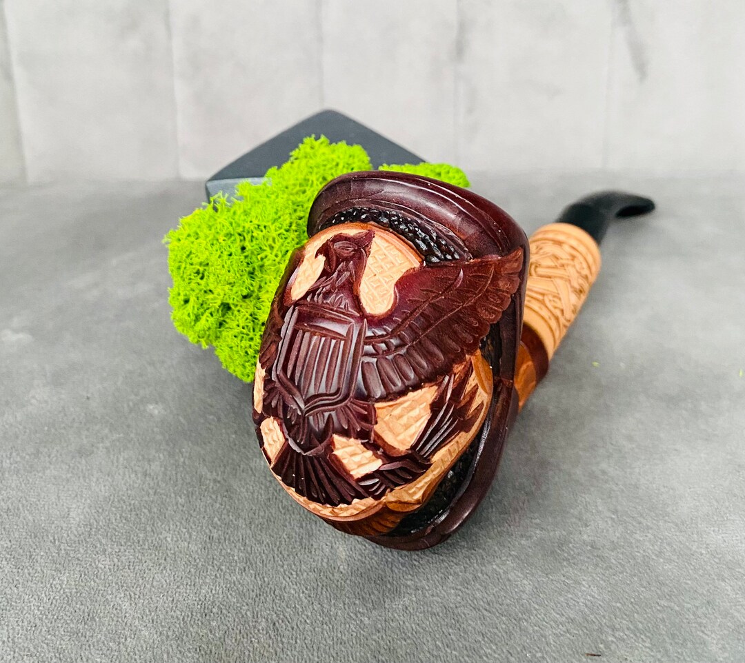 Smoking Pipe "american Eagle" - Pipe for Tobacco Smoking - Tobacco Pipe ...