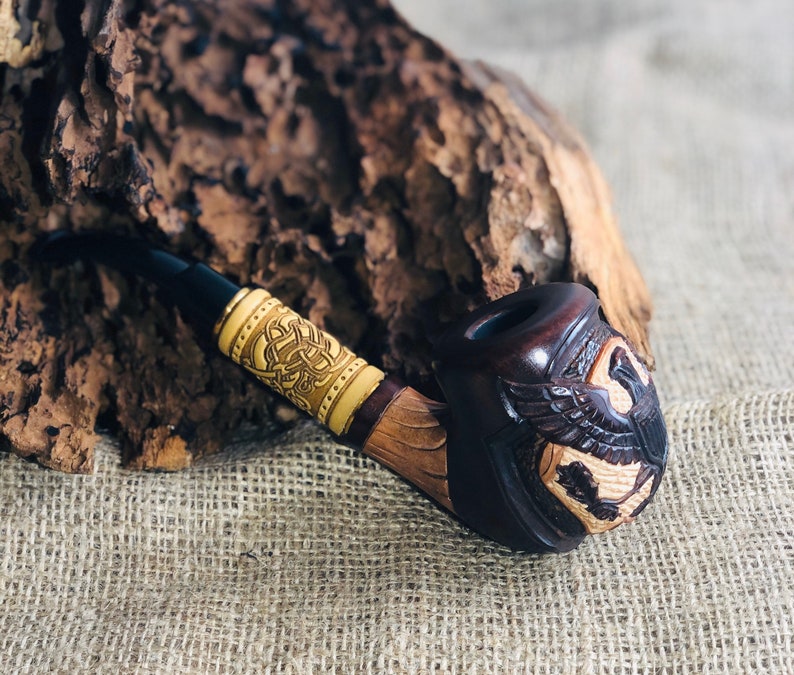 Smoking Pipe american Eagle Pipe for Tobacco | Etsy