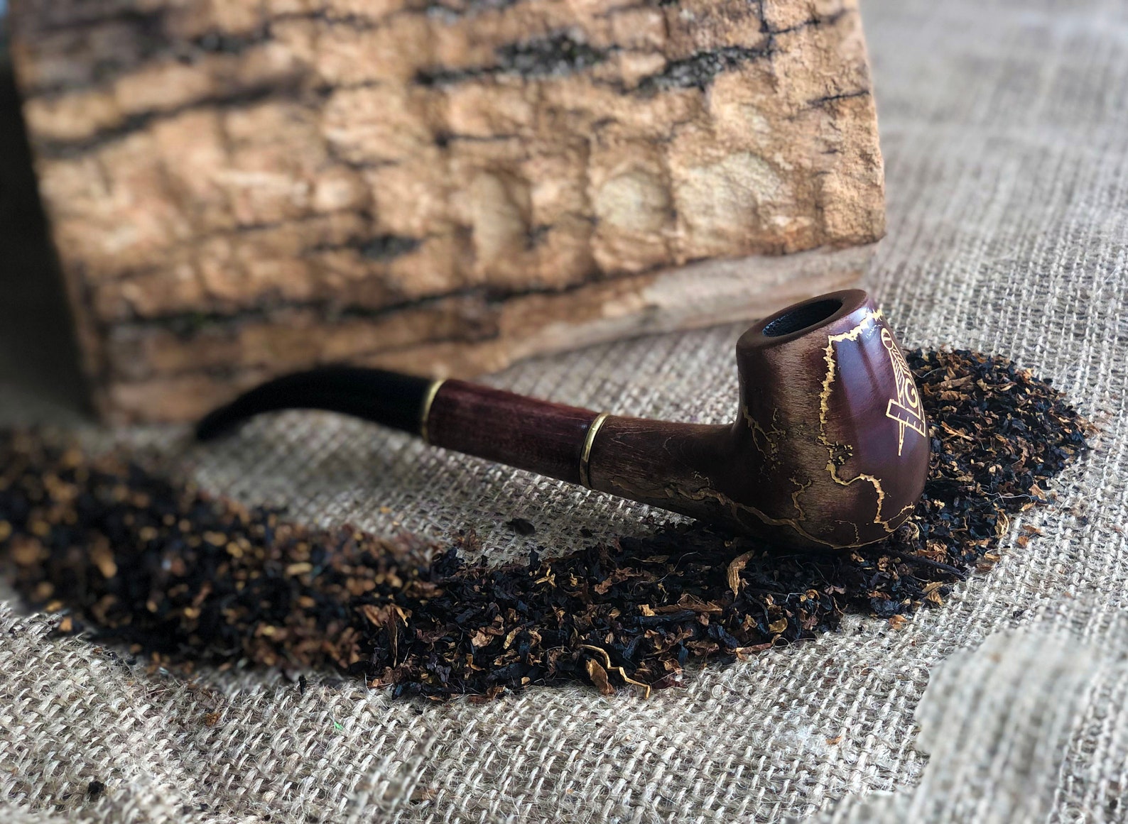 Freemason Gifts Masonic Tobacco Pipe Wooden Pipe - Etsy