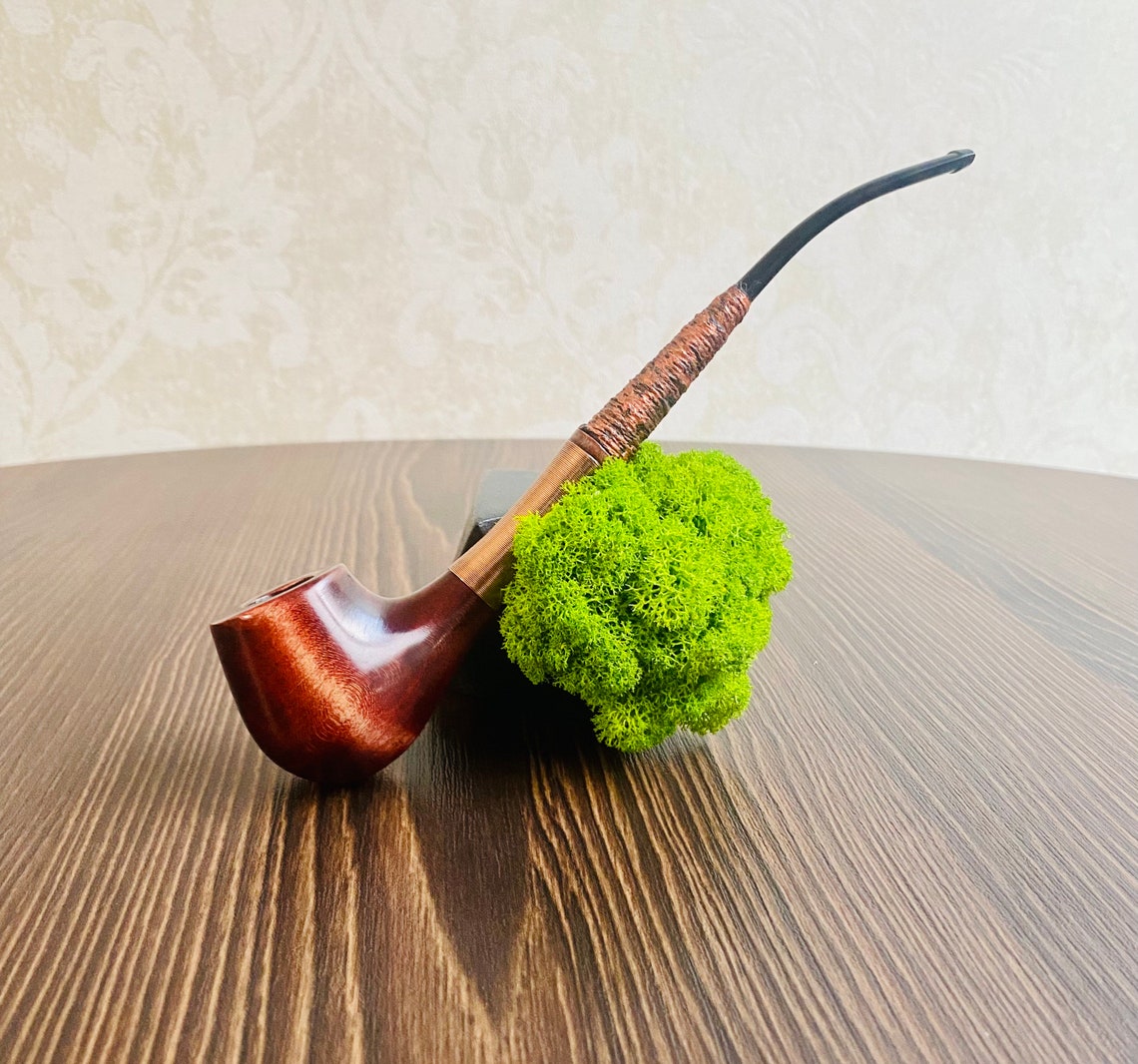 Long Smoking Pipe Tobacco Pipe Exclusive Wood Pipes Wood - Etsy