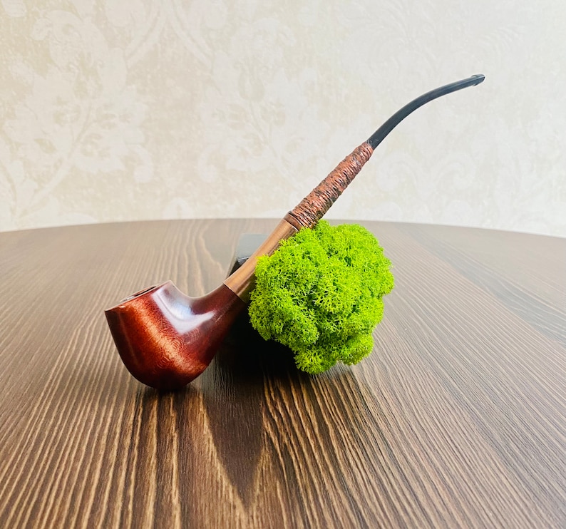 Long Smoking Pipe Tobacco Pipe Exclusive Wood Pipes Wood - Etsy