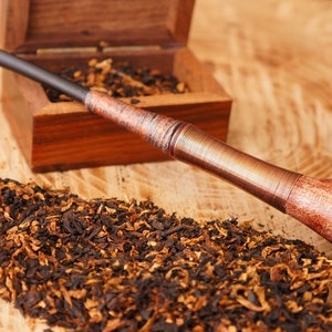 Long Smoking Pipe Tobacco Pipe Exclusive Wood Pipes Wood - Etsy