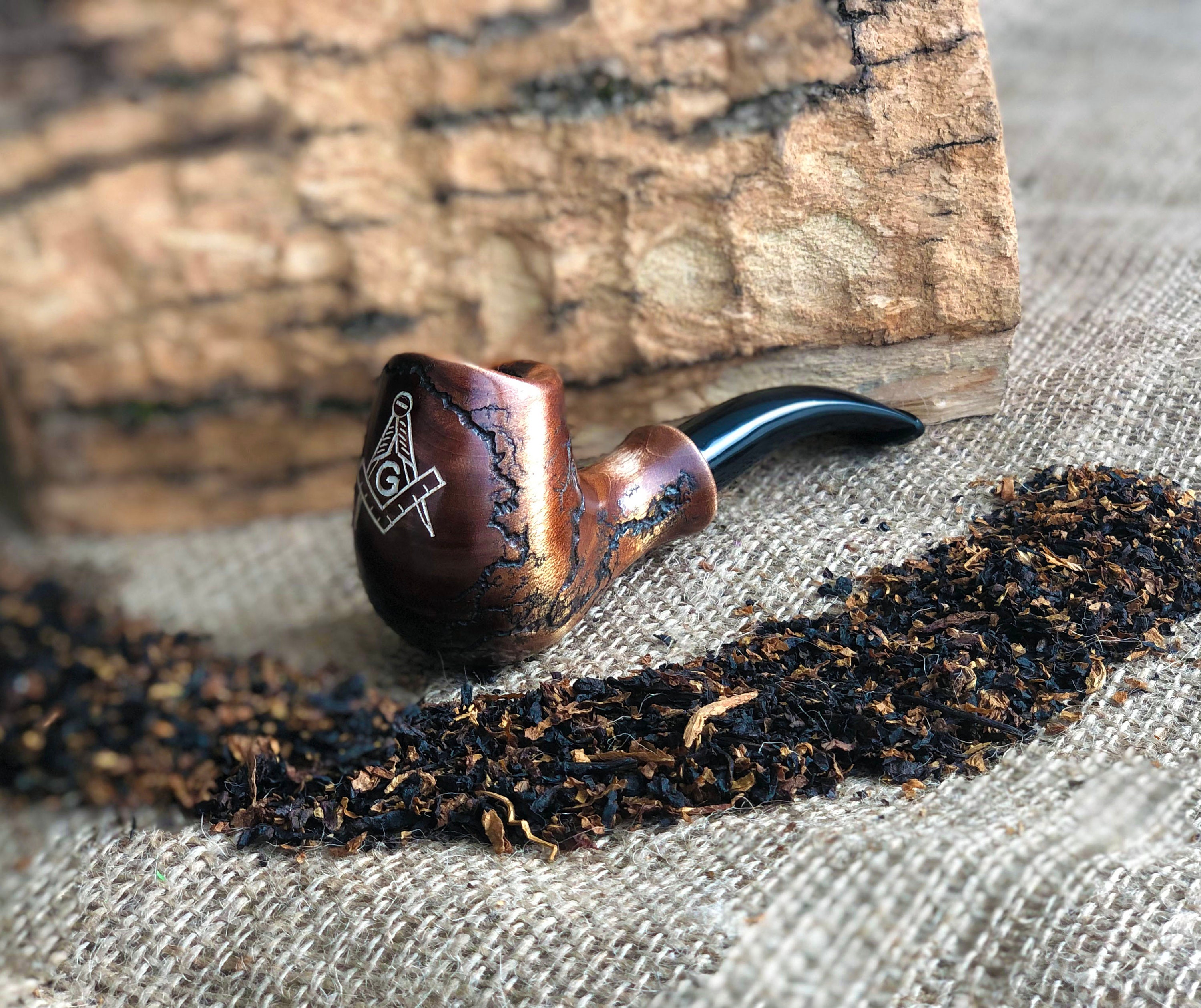 Freemason Gifts Masonic Tobacco Pipe Wooden Pipe - Etsy