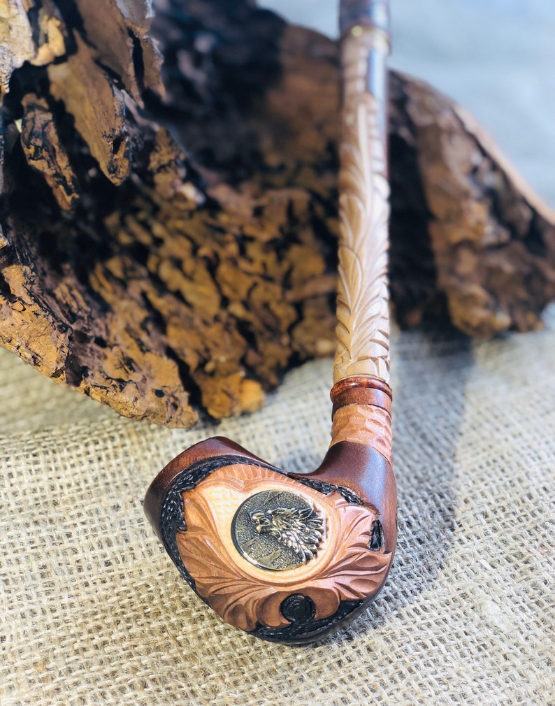 Longue pipe à fumer WOLF Pipe de tabac Pipes | Etsy