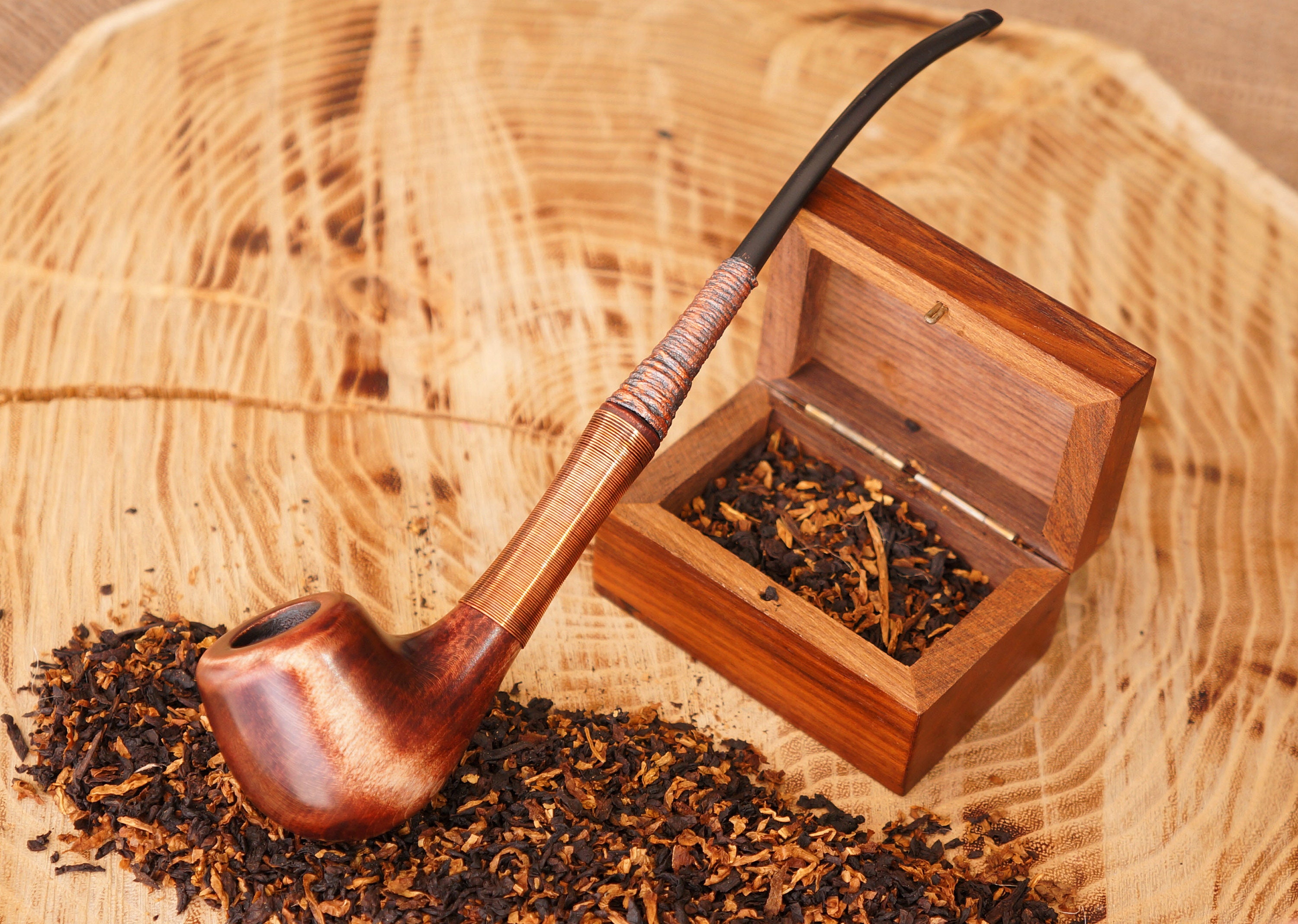 Long Smoking Pipe Tobacco Pipe Exclusive Wood Pipes Wood - Etsy