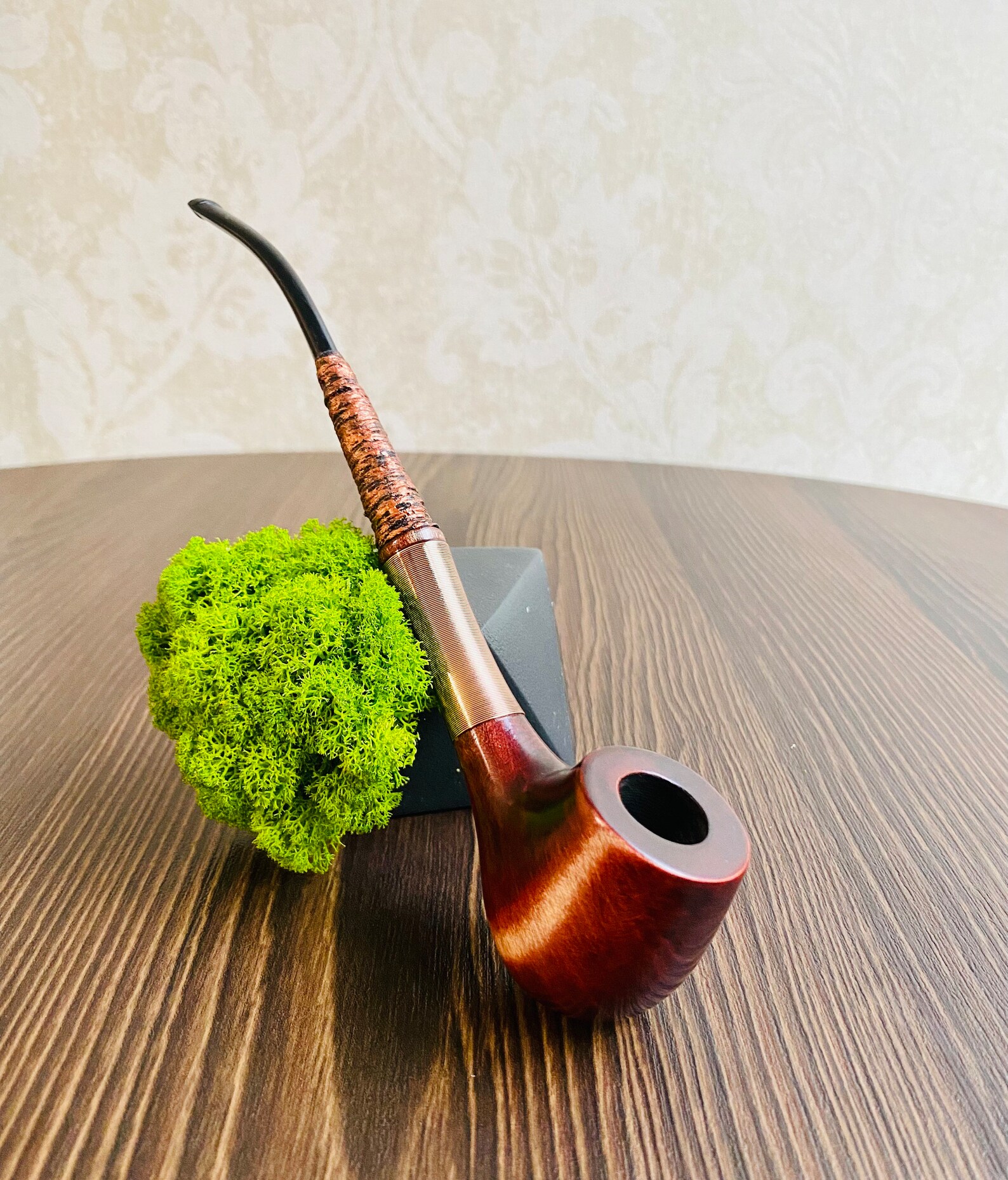 Long Smoking Pipe Tobacco Pipe Exclusive Wood Pipes Wood - Etsy
