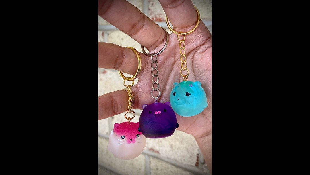 Animal Bubble Keychains - Etsy