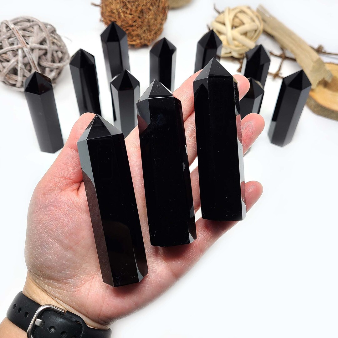 Obsidian Points / Obelisks / Wands / Towers - Etsy