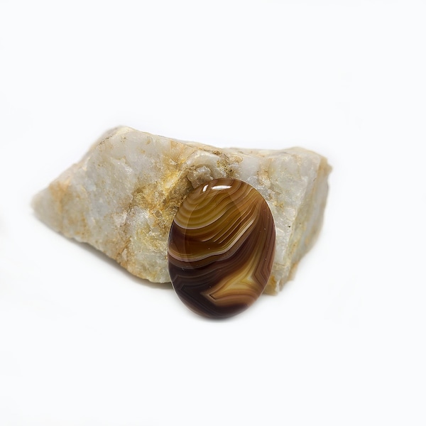 Brown Agate Stone - Etsy