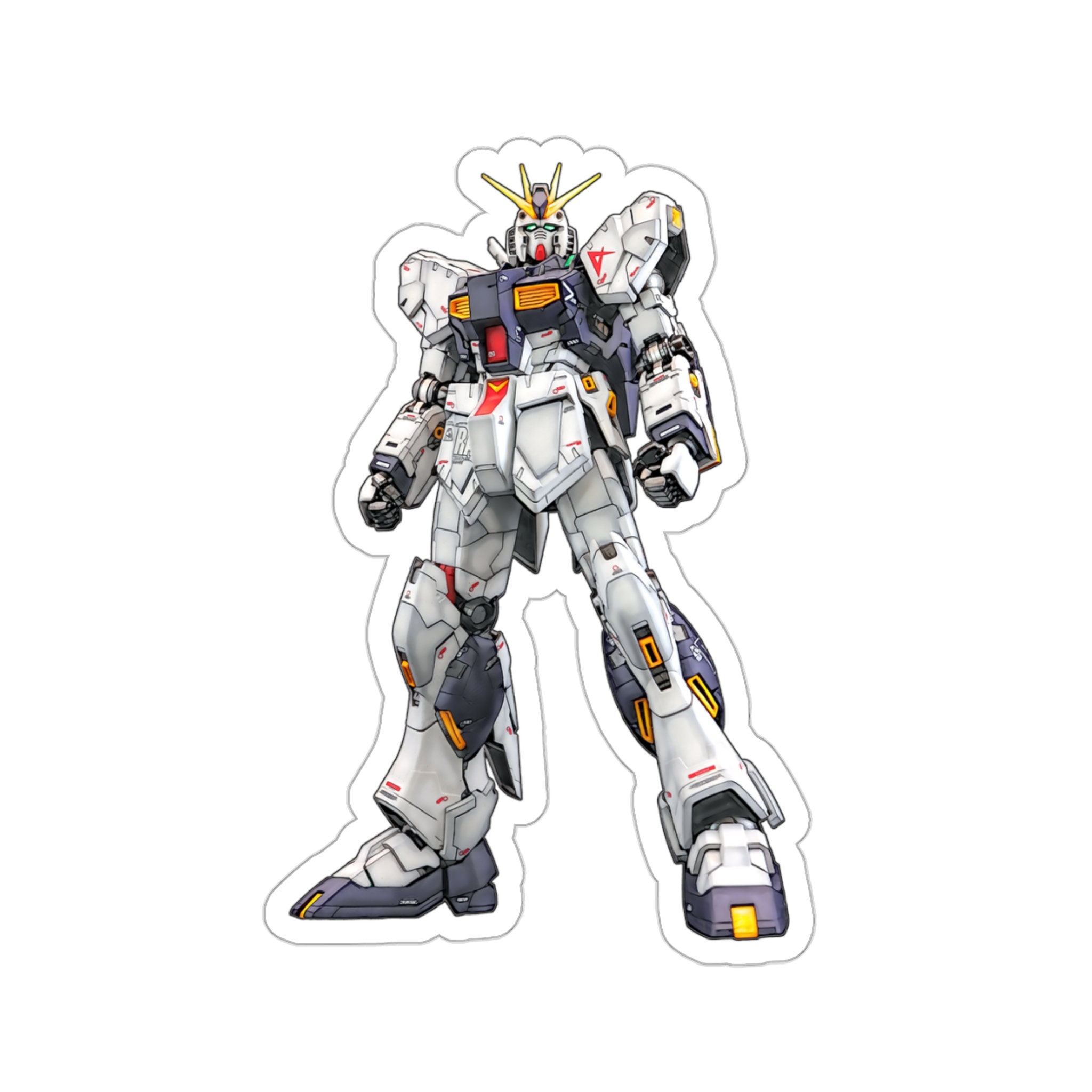 Nu Gundam Sticker / Gunpla / Decal / White / Transparent / Saint-ism - Etsy