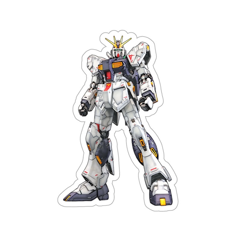 Nu Gundam Sticker / Gunpla / Decal / White / Transparent / Saint-ism - Etsy