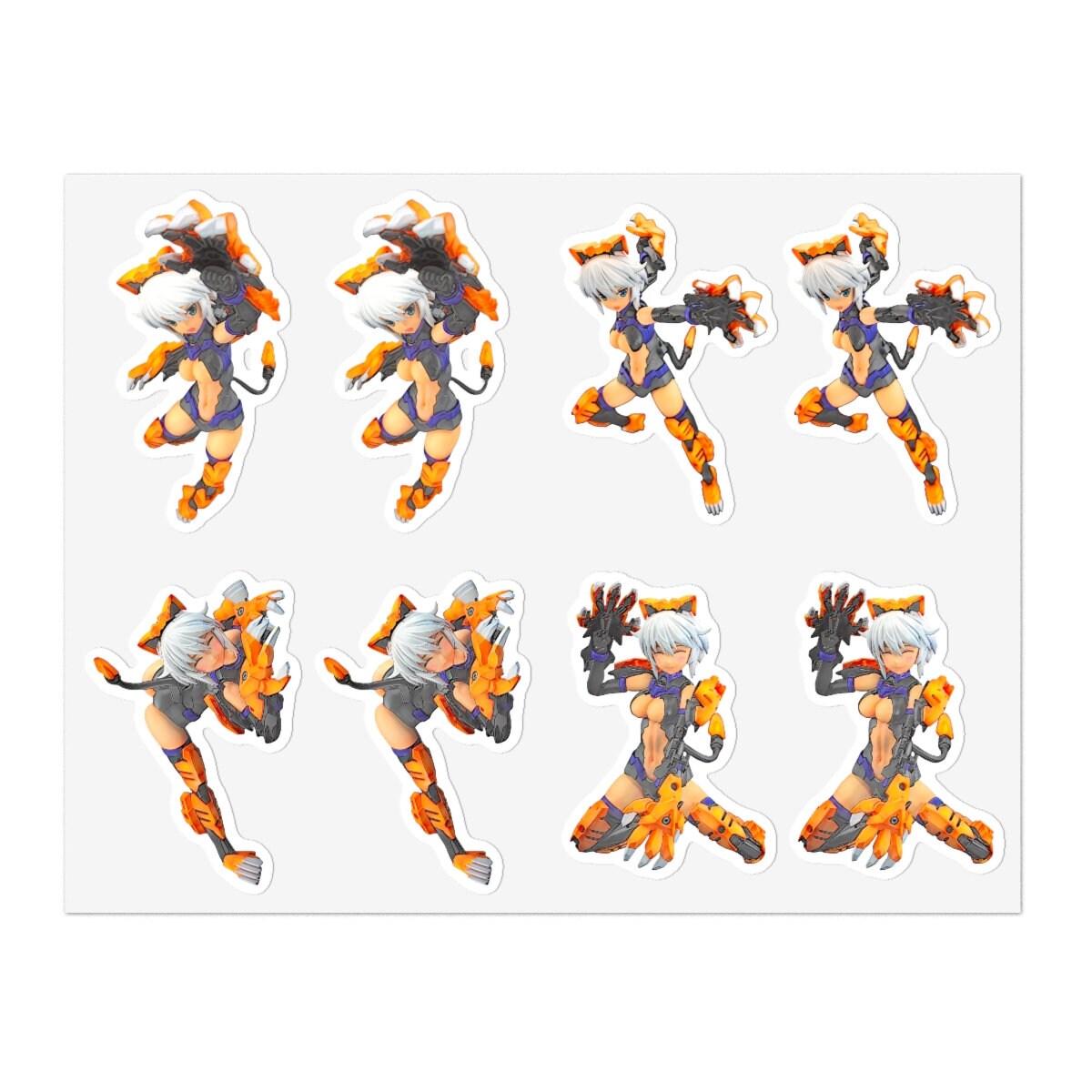 Rishetta Mecha Cat Girl Sticker Set / 30 Minute Sister / Cute - Etsy