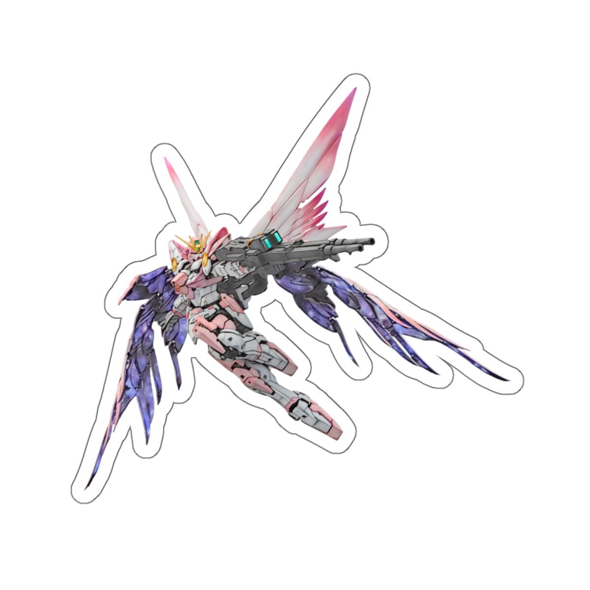 Pink Zero Gundam / Gundam Sticker / Gundam Wing Zero / Anime - Etsy