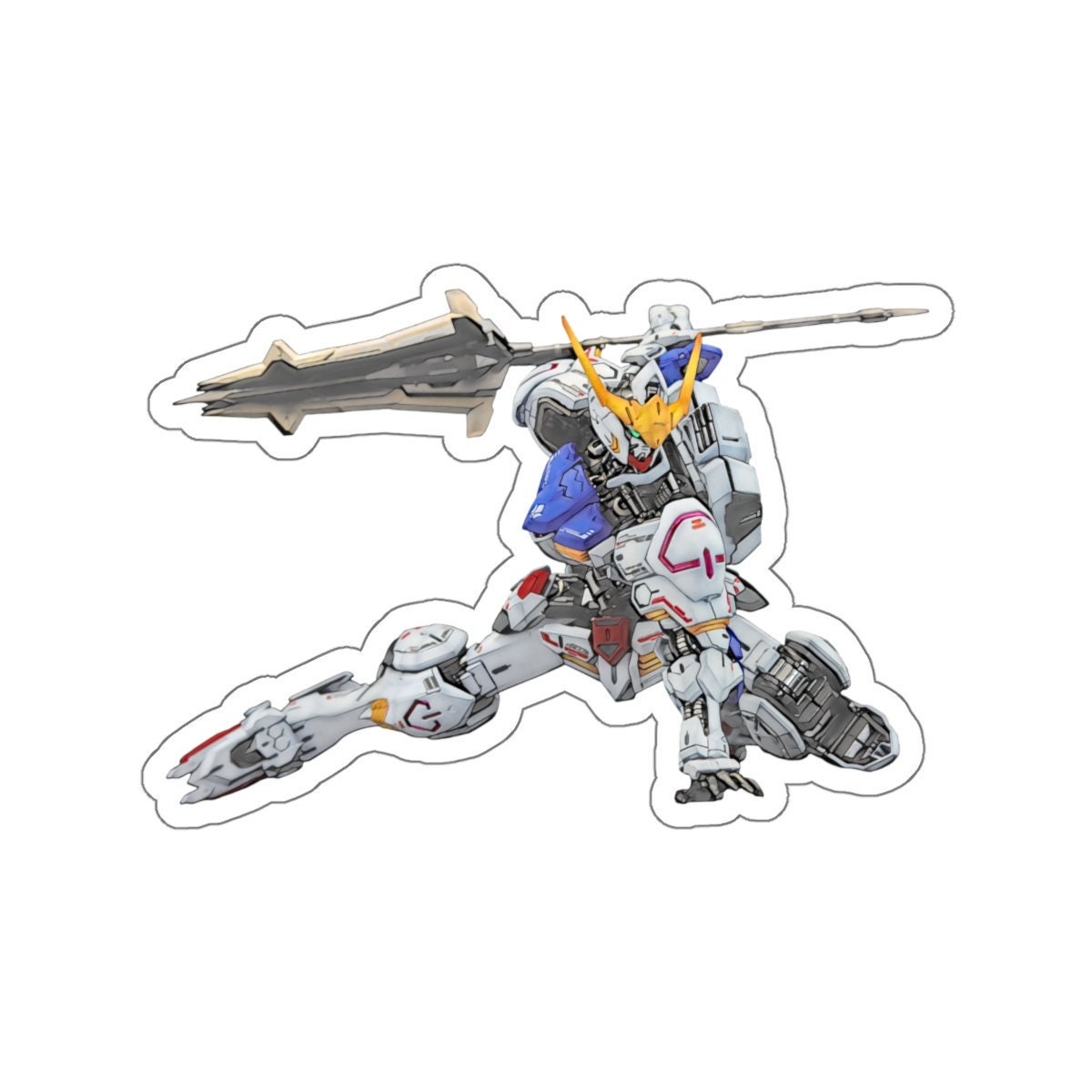Barbatos Gundam Sticker 1 / Decal / Gundam / Gunpla / Mecha / - Etsy