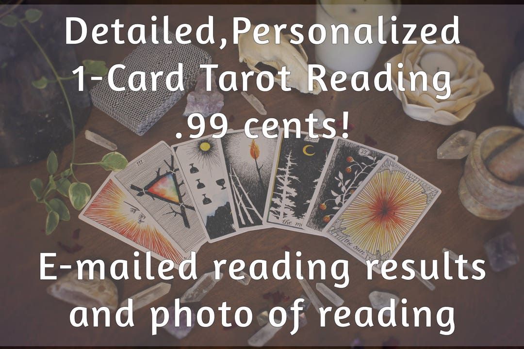 Detailed & Personalized 1-card Tarot Reading From Empath Witch - Etsy