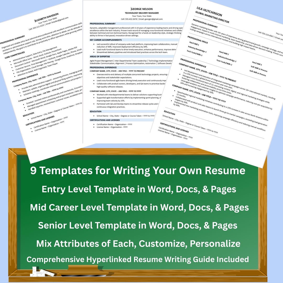 DIY ATS Friendly Resume Templates Applicant Tracking System Resume ...