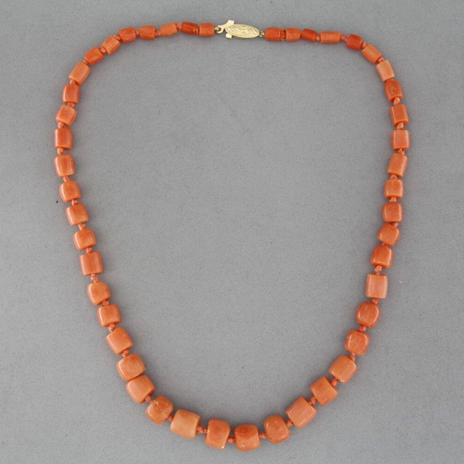 Gold Coral Necklace Natural Coral Necklace Genuine Coral - Etsy