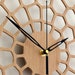 Large 17" Wall Clock - Home Decor, Wooden Clock, Modern Wall Clocks ...