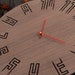 Modern Wall Clock With Numbers, Rustic Wooden Personalized Engraved ...
