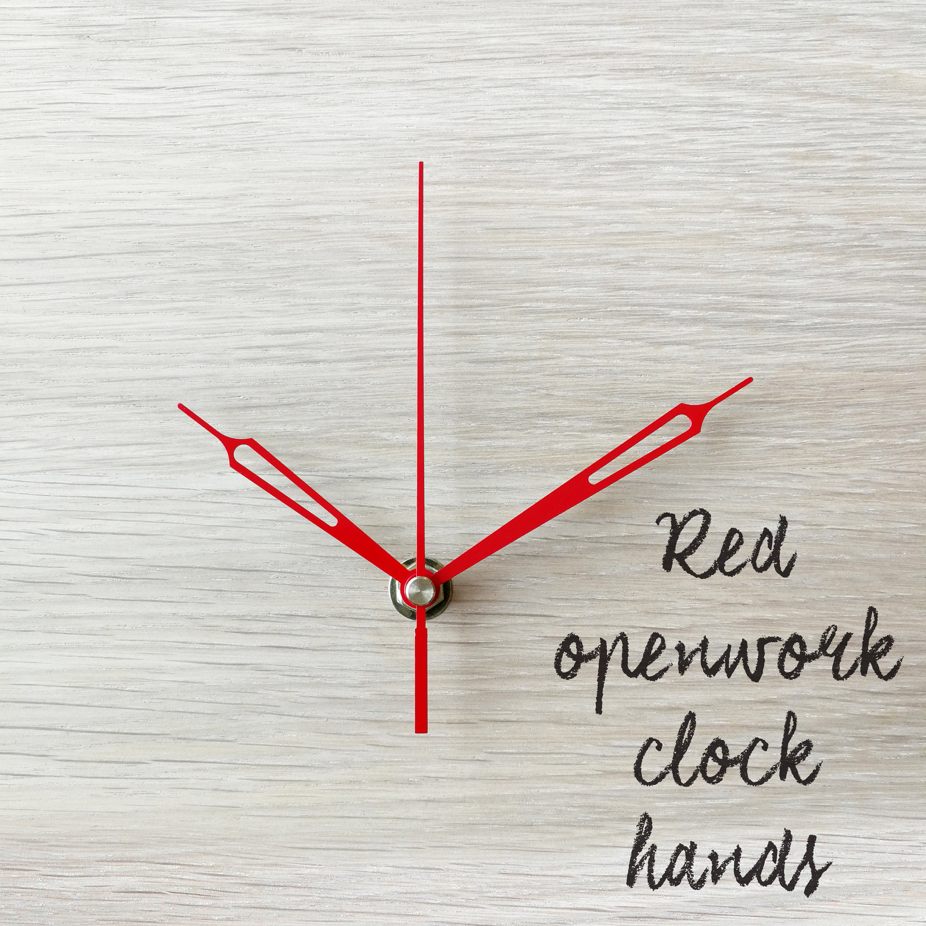 17" Round Wood Wall Clock With Big Numbers, Modern Office Wall Clock ...