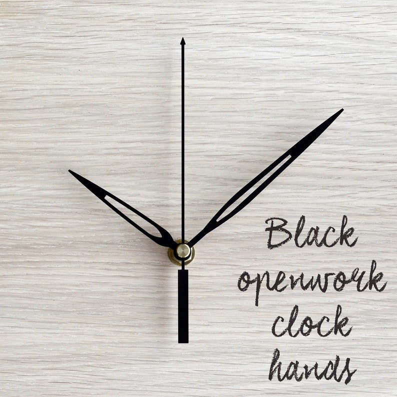 Rustic Wooden Wall Decor, Modern Wall Clock With Numbers, Wall Hanging ...