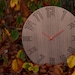 Rustic Wooden Modern Wall Clock With Numbers Hanging Decor - Etsy