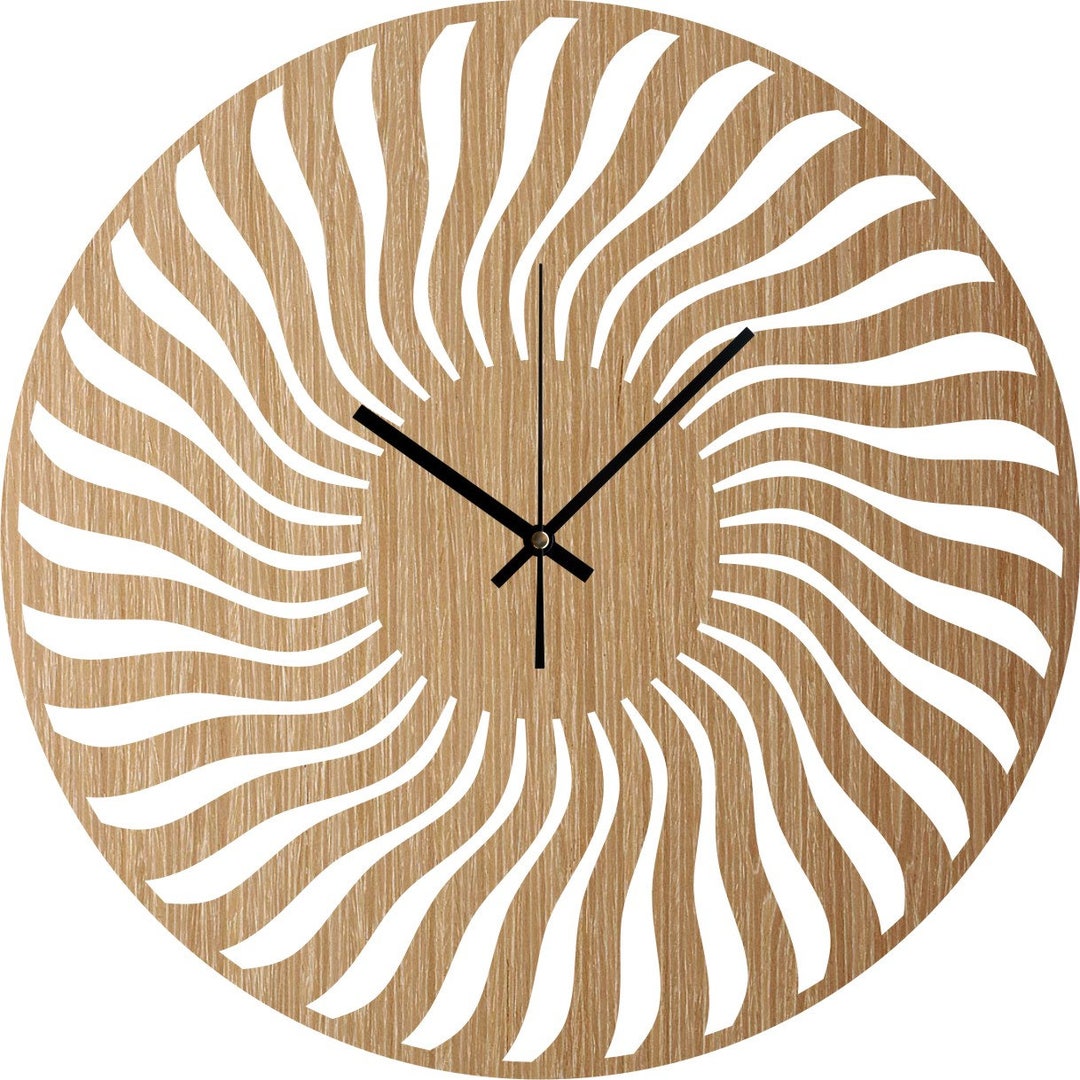 17" Wall Clock - Wooden Large Wall Clock, Home Decor Gifts, Clocks for ...