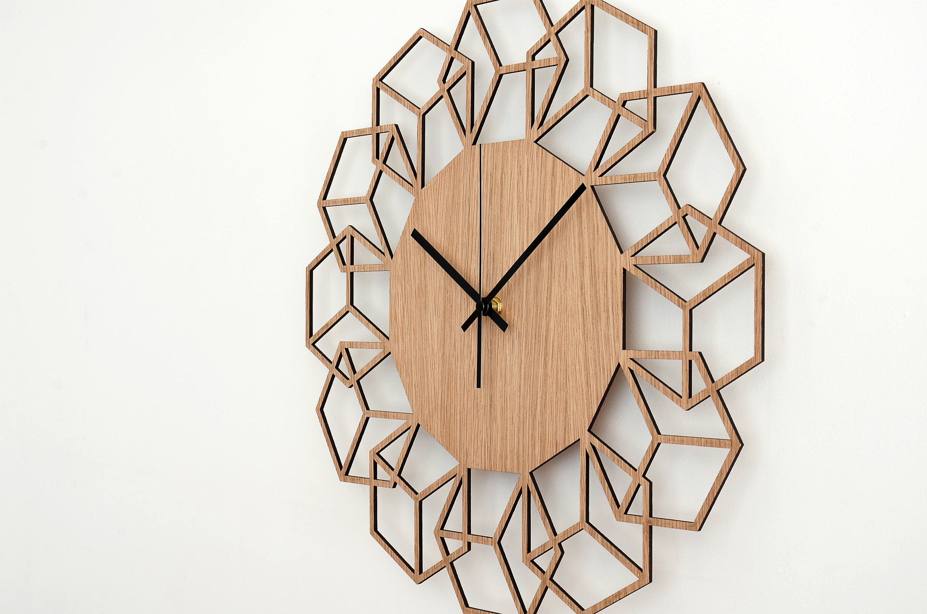 17 Wood Wall Clock Wedding Gift First Home Decor | Etsy