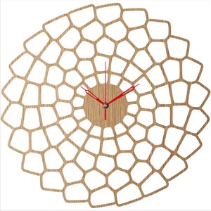 17" Wall Clock - Large Wall Clock, Home Decor, Wooden Clock, Modern ...