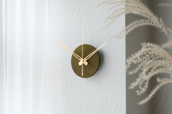 Silent 5 Inch Wall Clock Minimalist Room Decor Non Ticking - Etsy