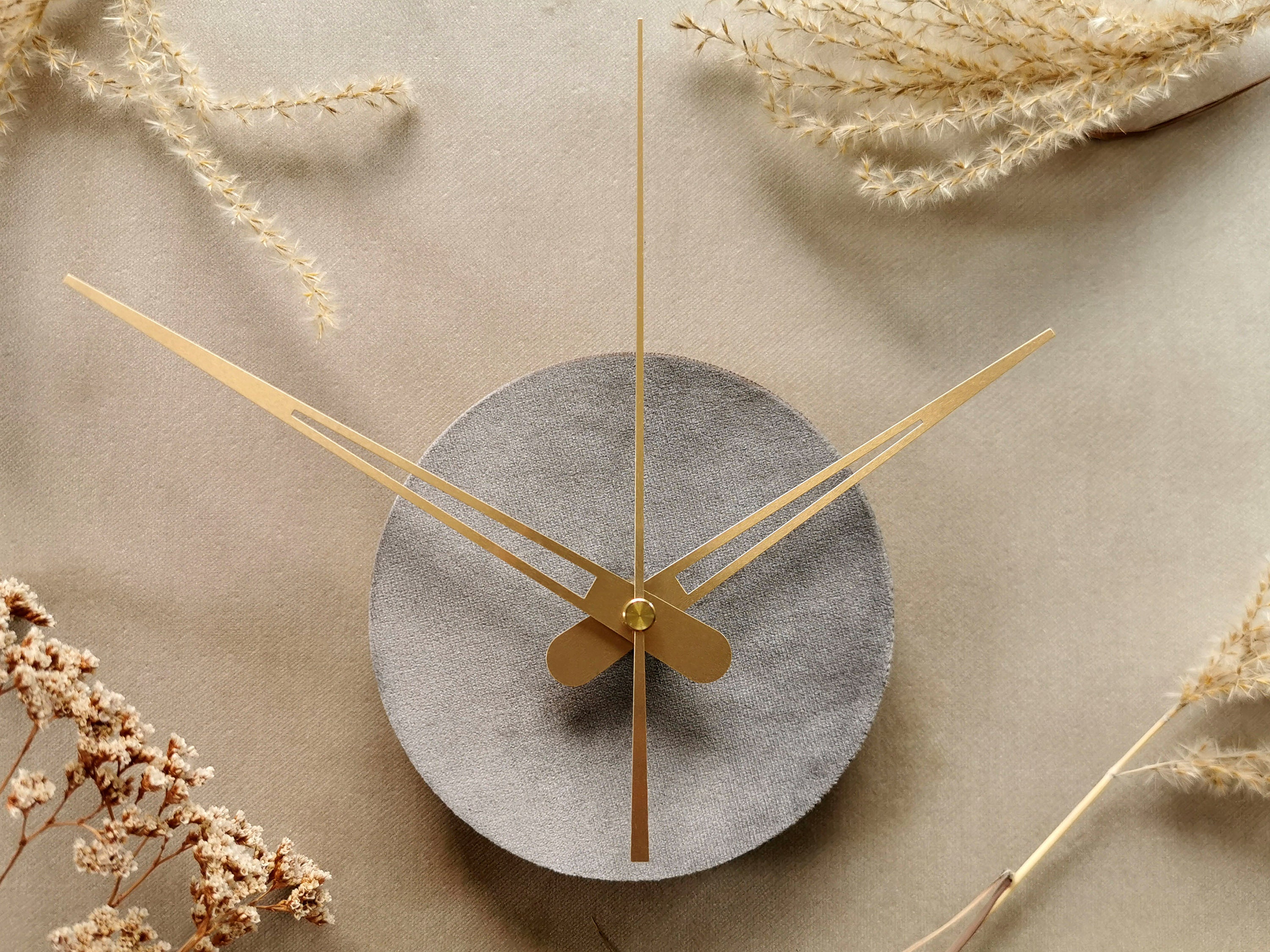 Small Dark Gray Wall Clock Decorative and Functional Wall | Etsy