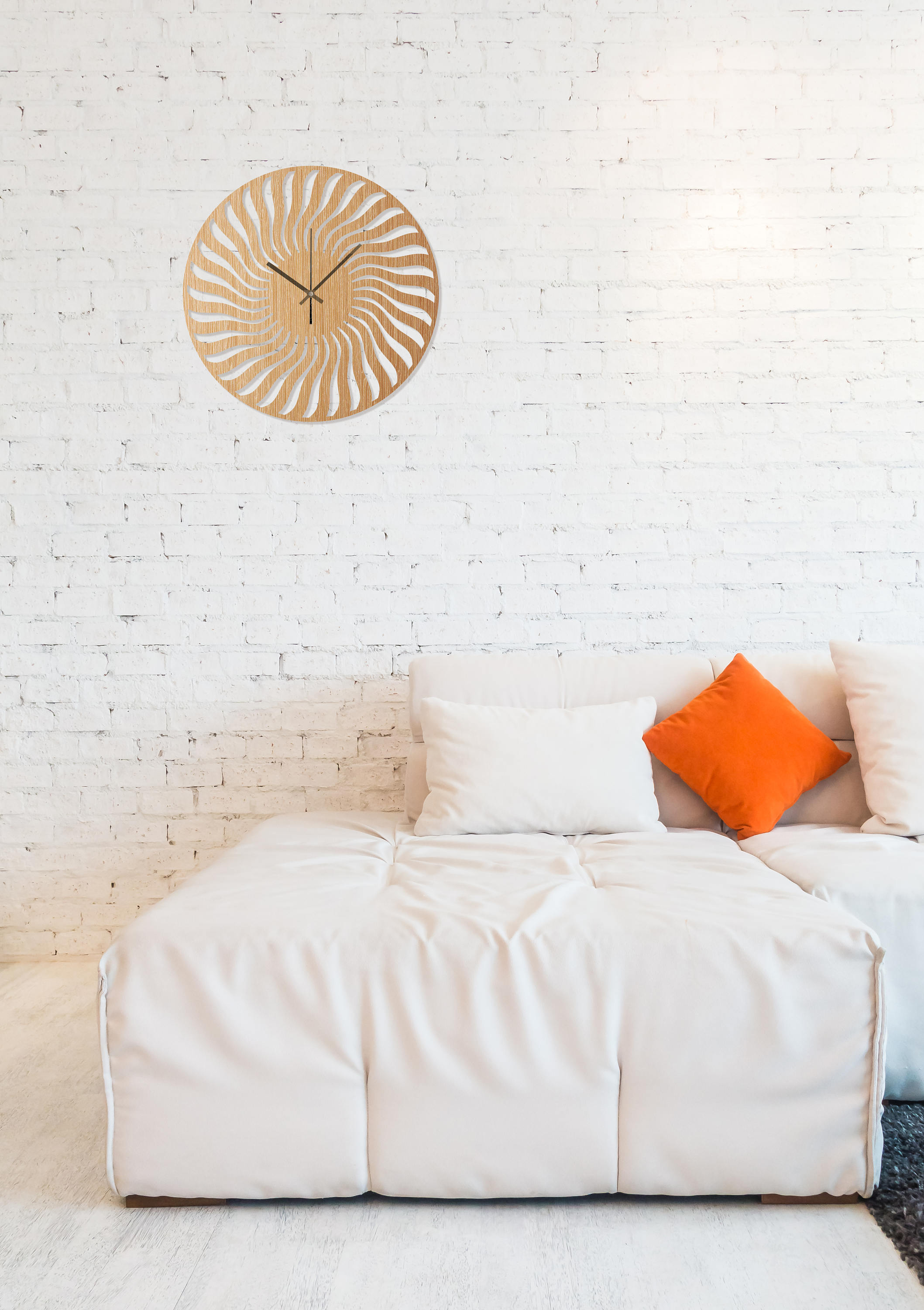 17 Wall Clock Wooden Large Wall Clock Home Decor | Etsy