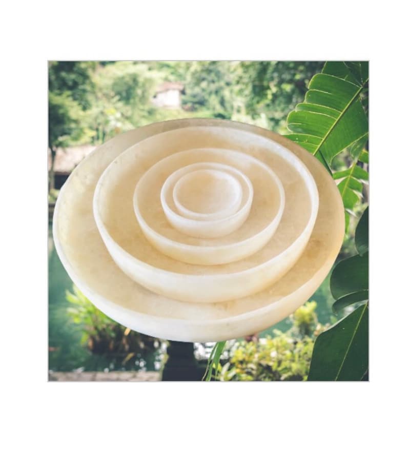 Egyptian White Alabaster Trays ALABASTER ROUND TRAY Natural - Etsy