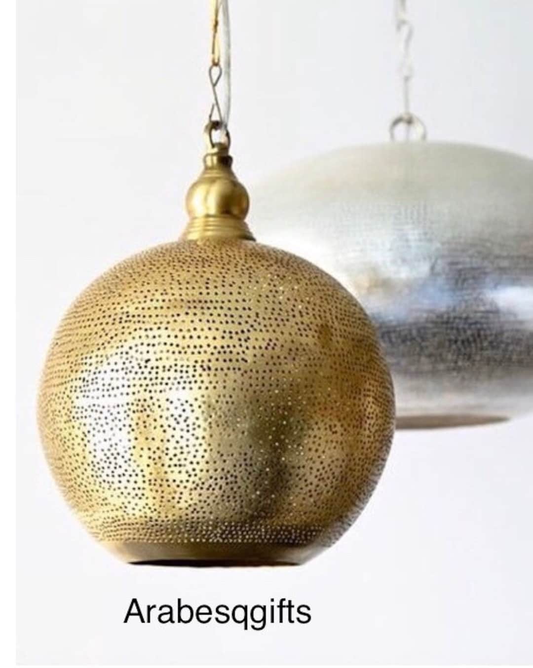 Moroccan Brass Ceiling Lamp, Moroccan Ceiling Lamp, Moroccan Lamp ...