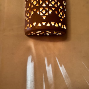 Clay Wall Light , Clay Sconces, Wall Lamp , Handmade Clay Terra Cotta ...