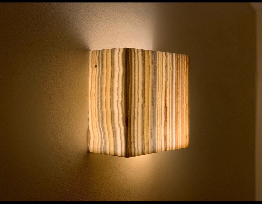 Alabaster Wall Light, Alabaster Stone Scones, Egyptian Handmade ...