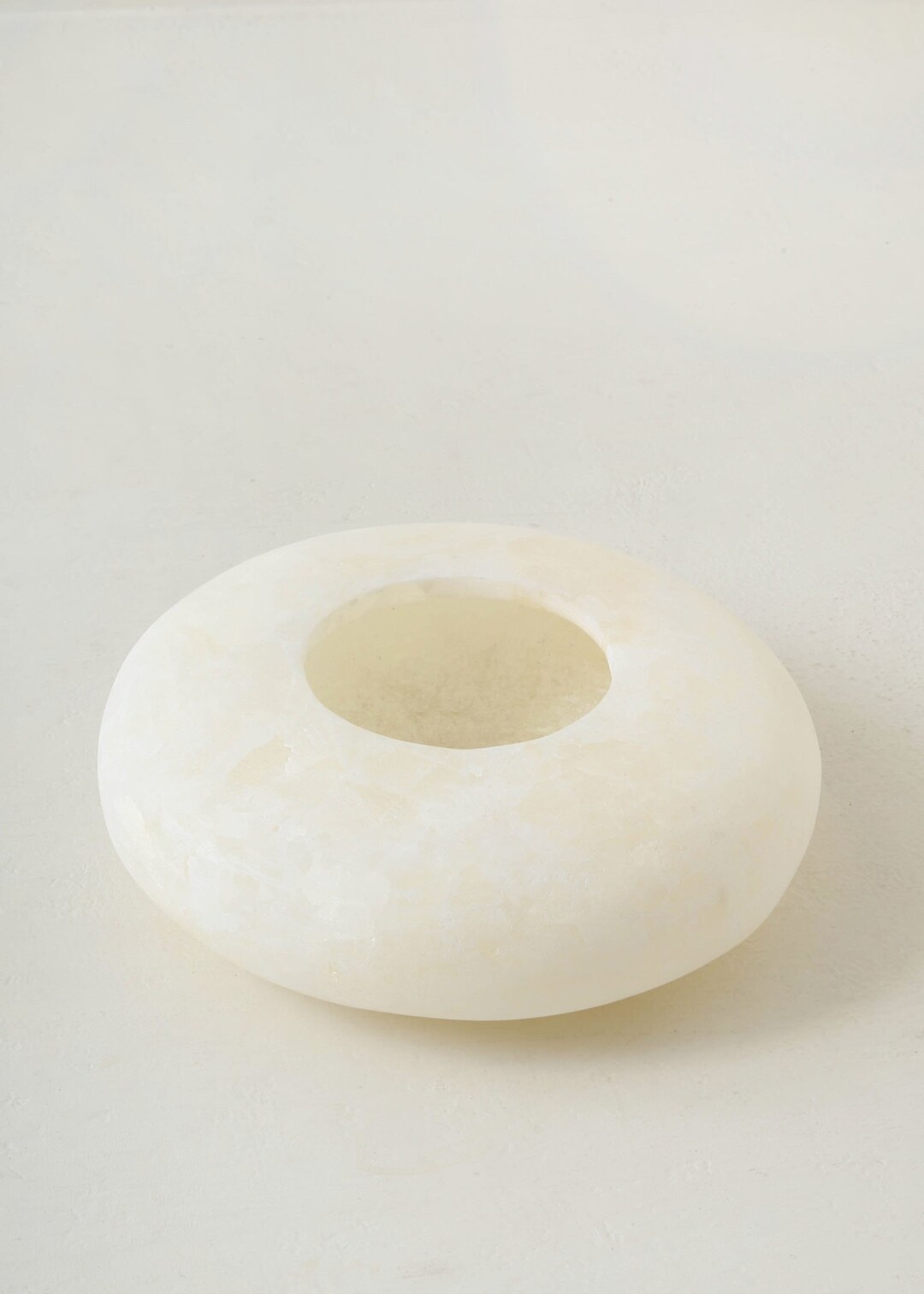 Egyptian White Alabaster, ALABASTER Handcrafted CANDLE HOLDER . Tea ...