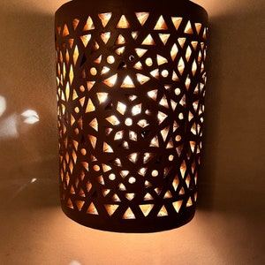 Clay Wall Light , Clay Sconces, Wall Lamp , Handmade Clay Terra Cotta ...