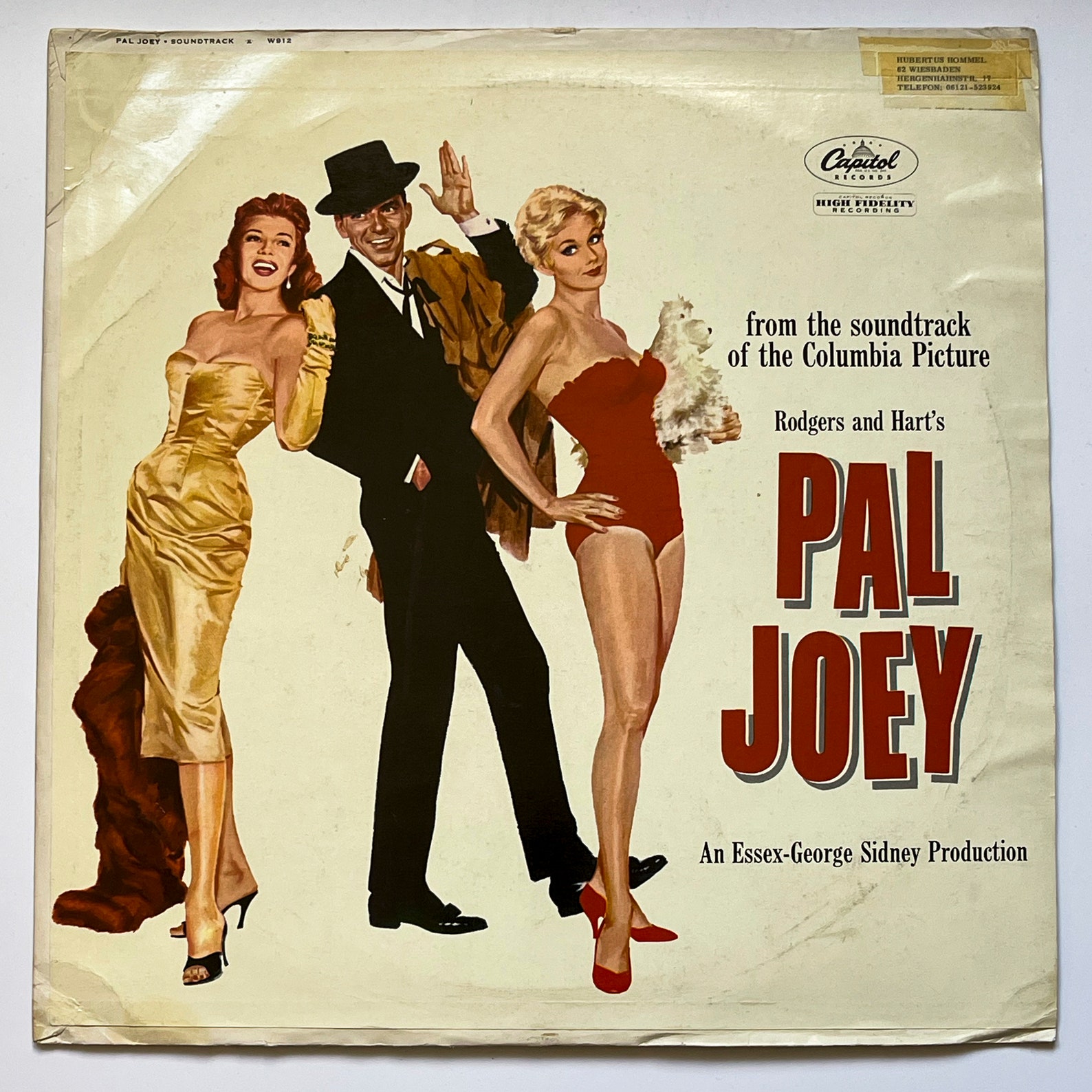 Frank Sinatra - Pal Joey (soundtrack) / Vintage Vinyl Record LP Music ...