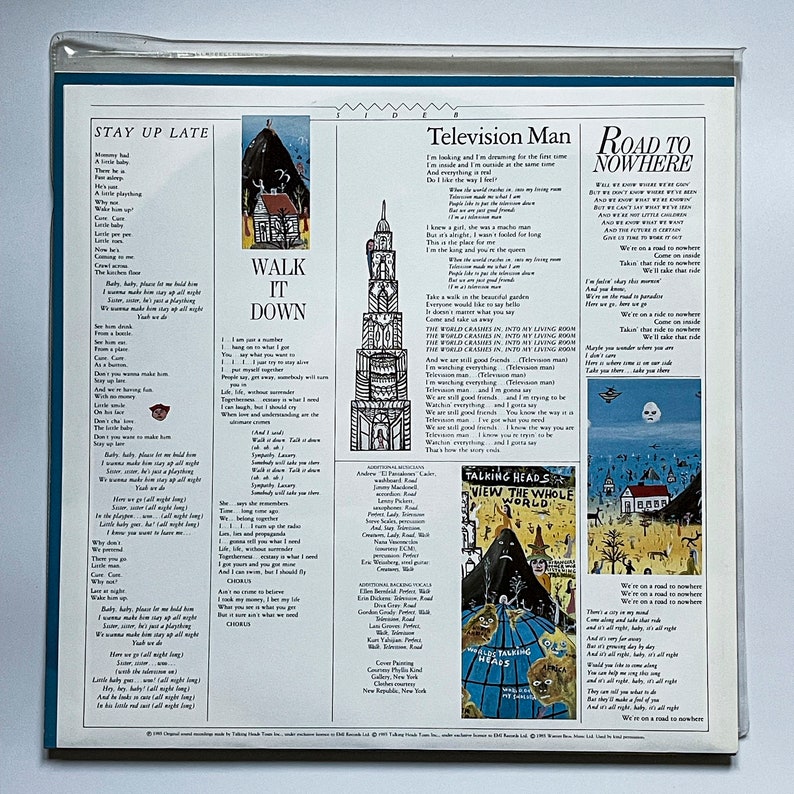 Talking Heads - Little Creatures / Vinyl Record LP Music Album / 1985 ...