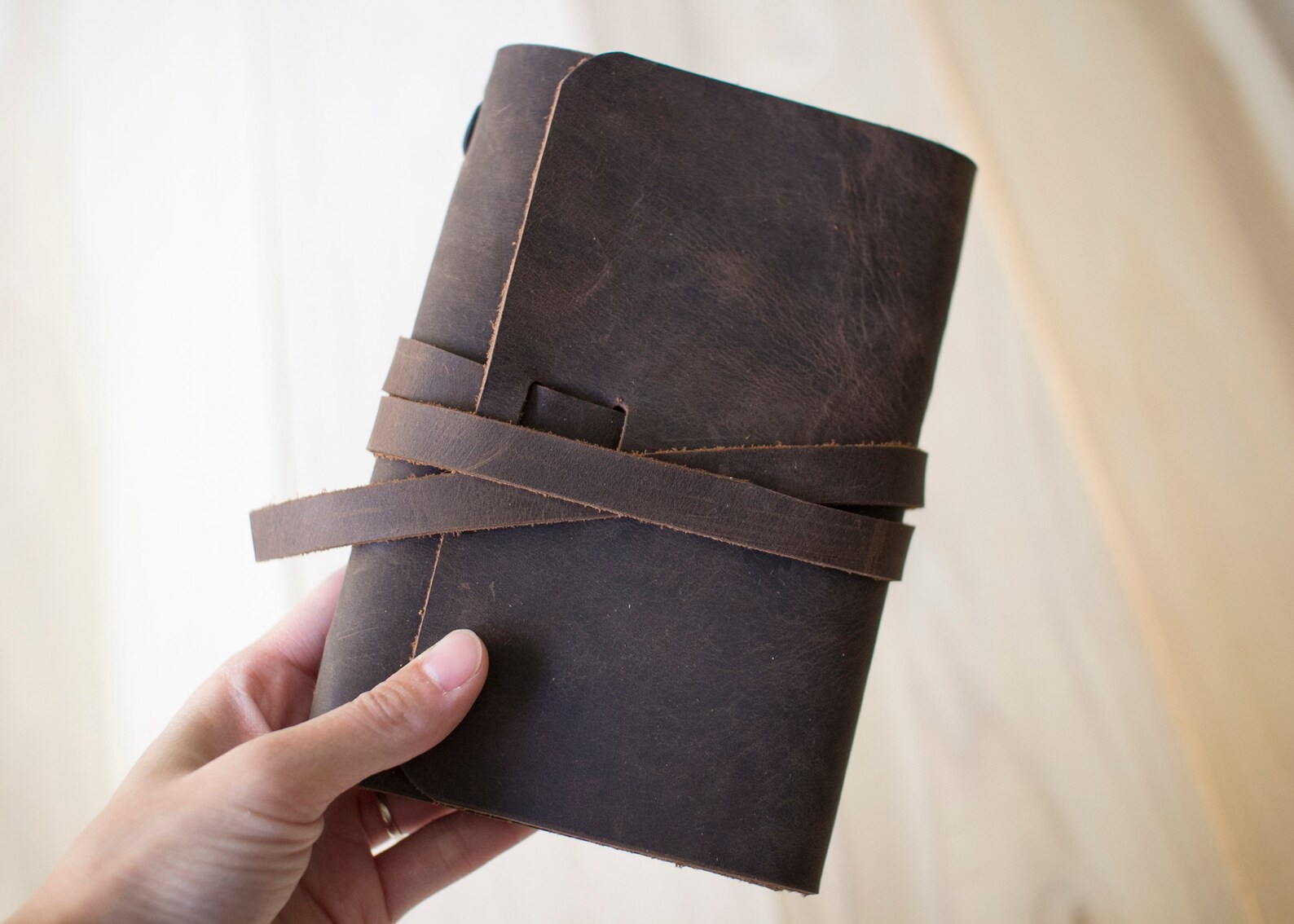 Personalized Leather Notebook Cover, Journal, Monogram, Moleskine, A6 ...
