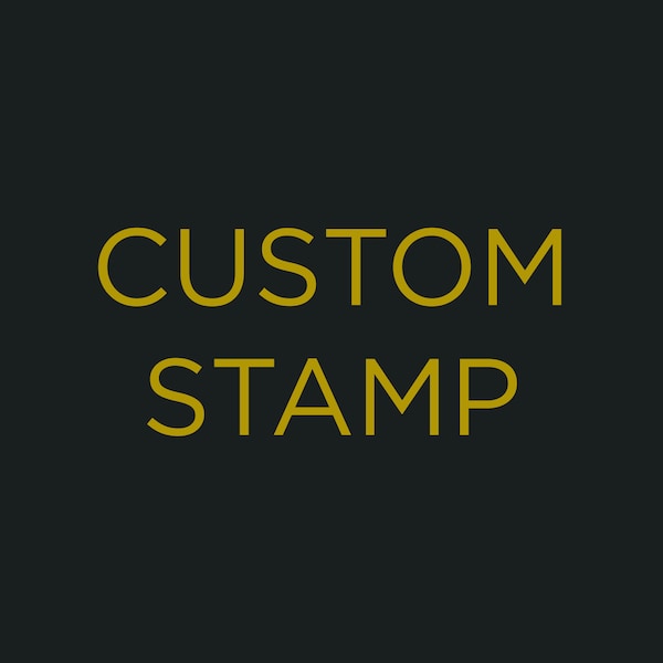 Custom Hot Stamp - Etsy