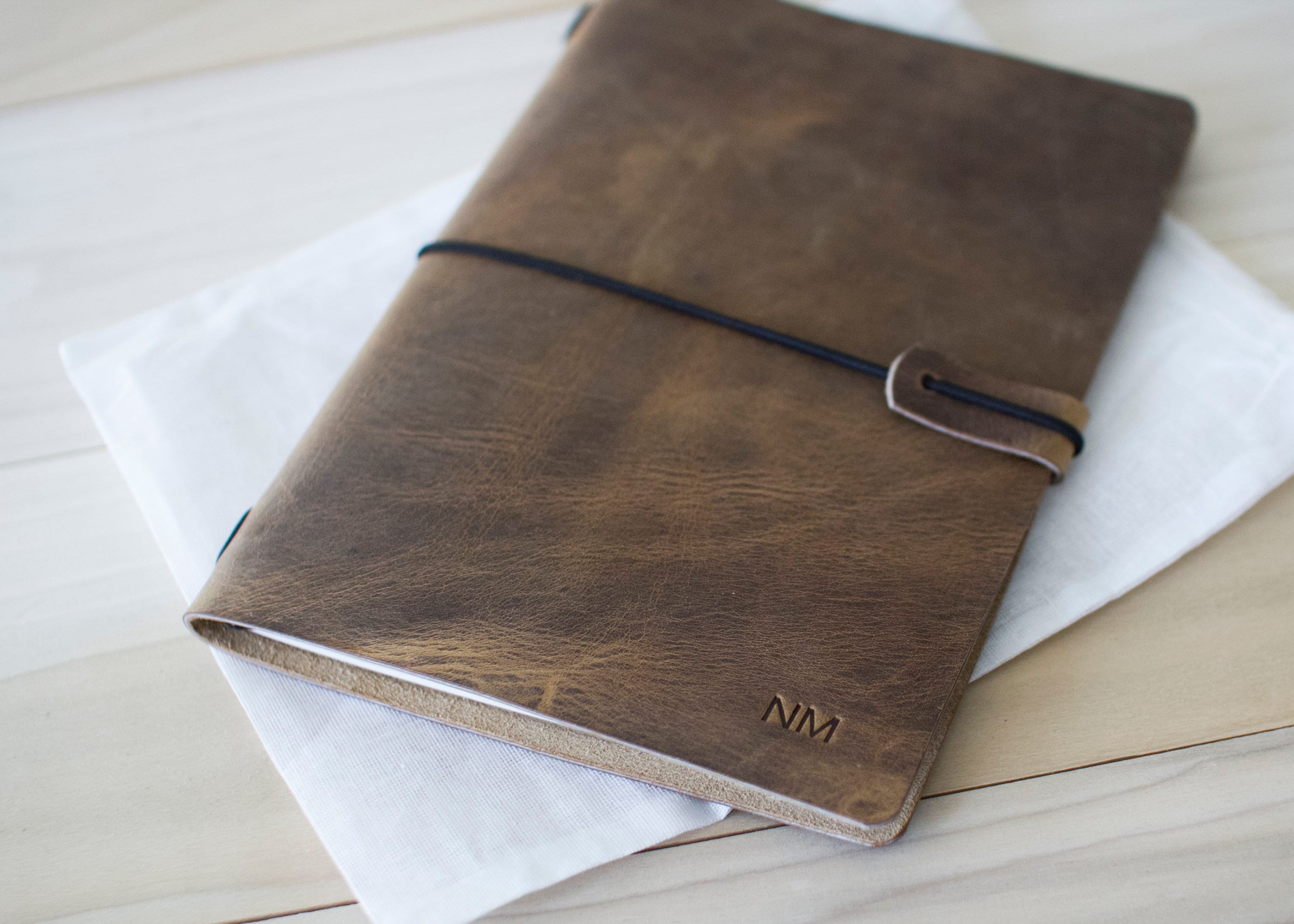 Leather Notebook Cover Midori Style Multiple Colors FREE - Etsy