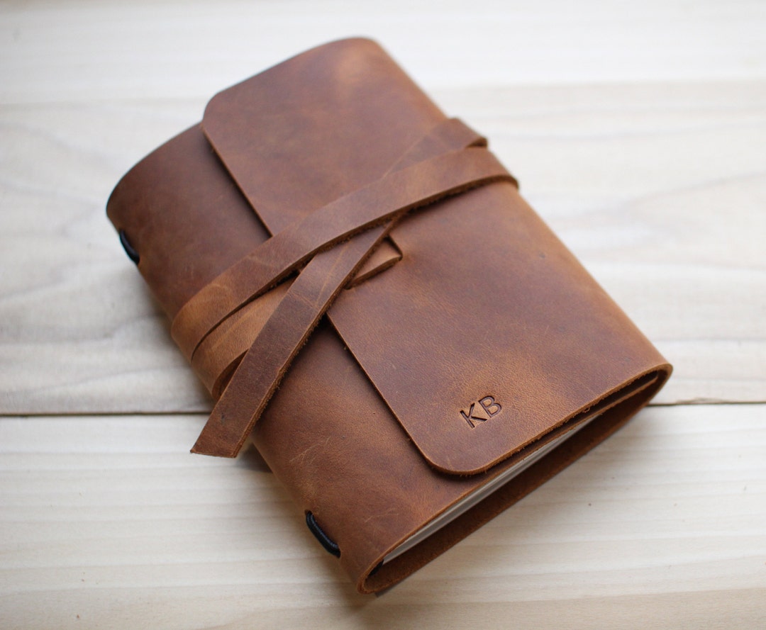 Personalized Leather Notebook Cover, Journal, Monogram, Moleskine, A6 ...