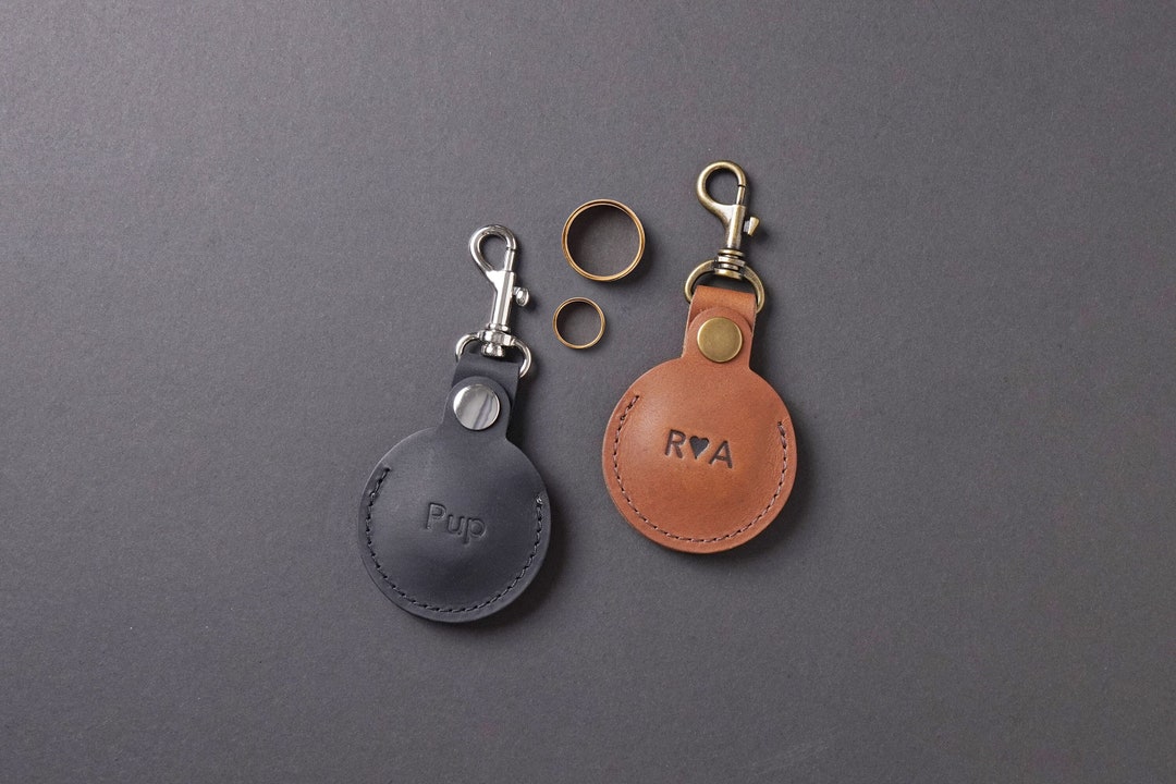 Leather Ring Pouch With Trigger Snap Clip: Personalized Protector, Dog ...