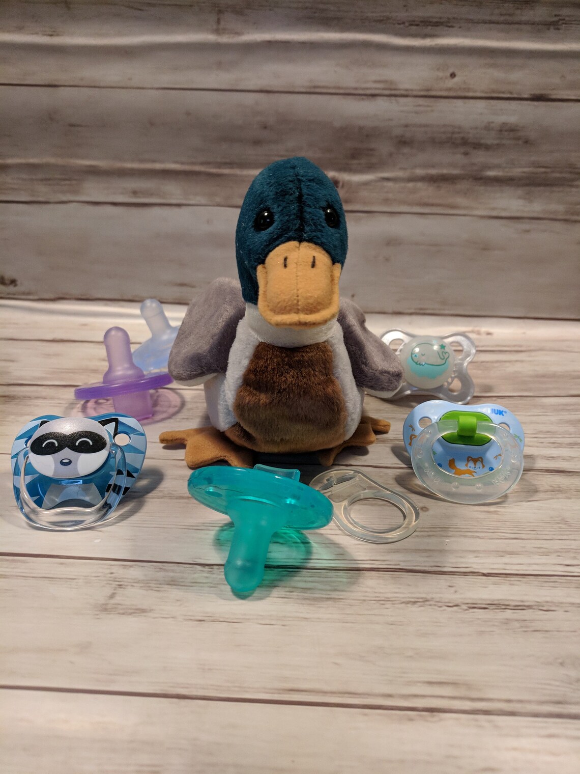 Duck Mallard Pacifier Holder Gender Neutral Baby Shower - Etsy