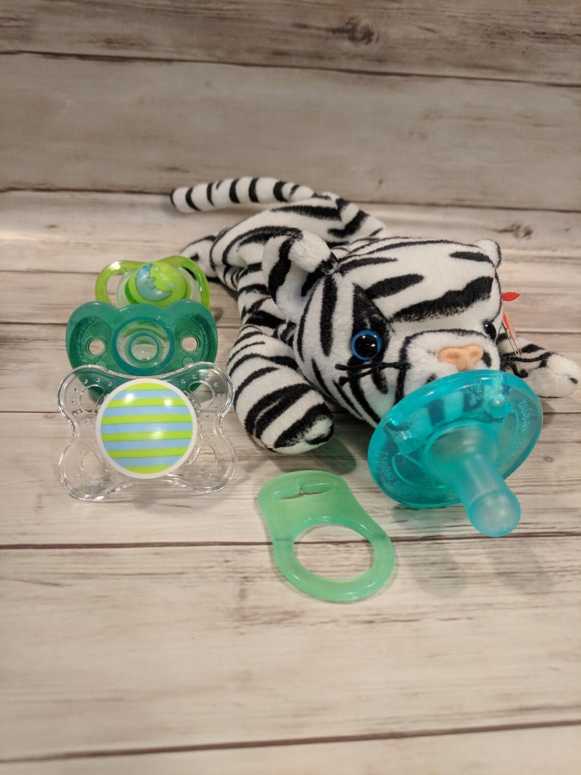 Pacifier Holders White Tiger Pacifier Holder Gender | Etsy
