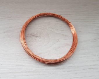 Copper Wire 28g Round DS 5-100ft - Etsy