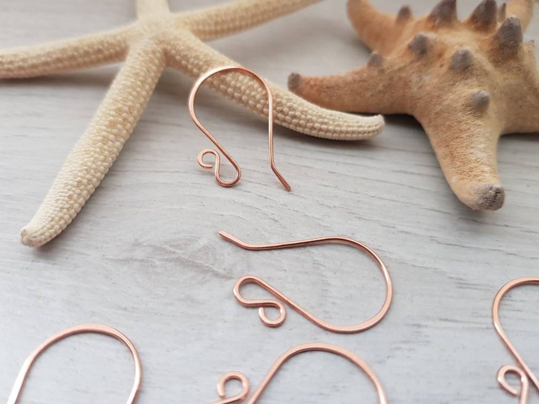 Lyra Large Copper Ear Wires Handmade Ear Wires 5/10/20 - Etsy