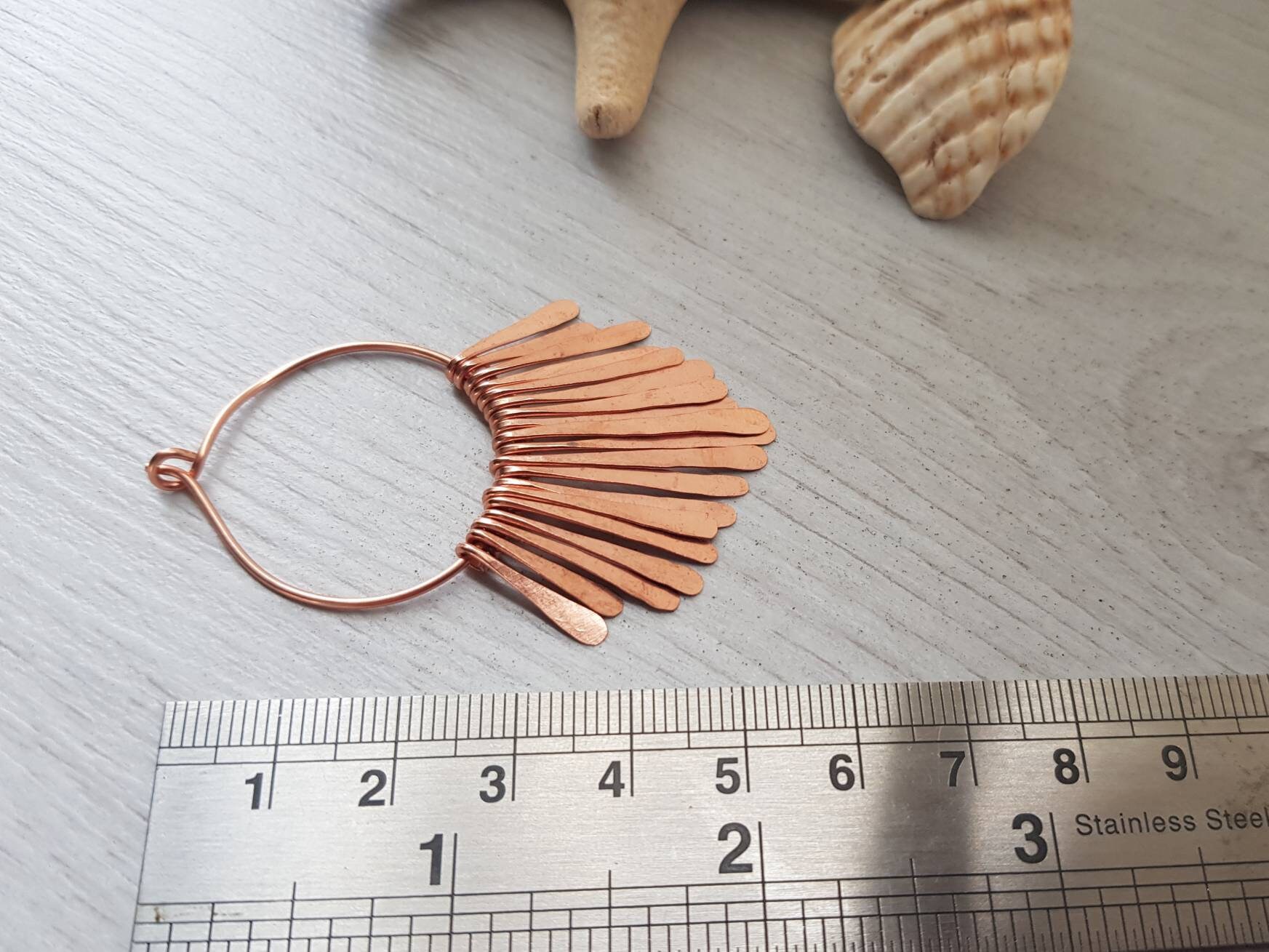 Hammered Paddle Set Graduated Copper Paddle Drops 19 PC | Etsy UK